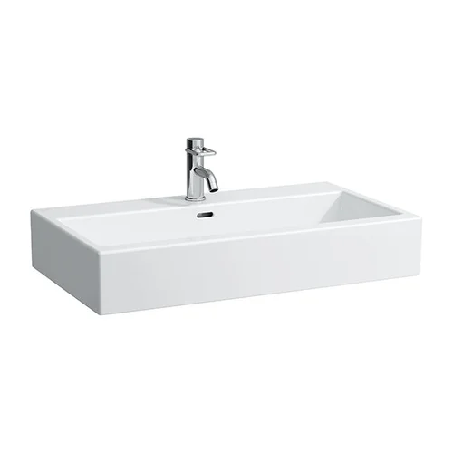 LAUFEN Living City Aufsatzwaschtisch, 1 Hahnloch, mit Überlauf
