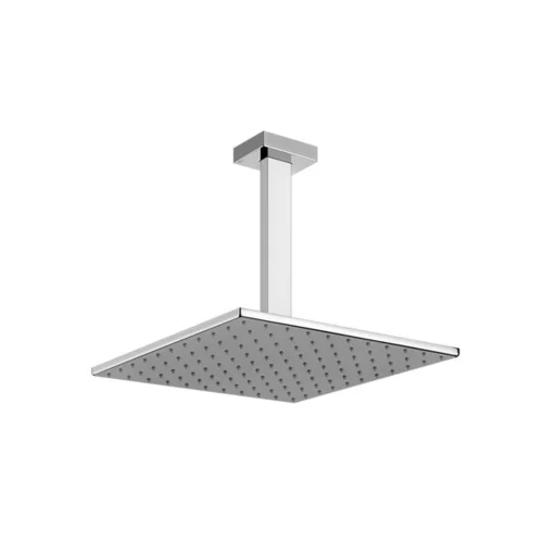 Gessi Rettangolo Antikalk-Kopfbrause 300x300 mm, mit Gelenk und Deckenarm, Länge 270 mm, 1/2 ...