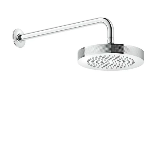 Gessi Inciso Antikalk-Dekor-Kopfbrause D218 mm, mit Gelenk und Wandarm 389 mm, 1/2 Anschluss Bei ...