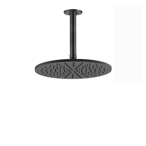 Gessi Inciso Antikalk-Kopfbrause D300 mm, mit Gelenk und Deckenarm 266 mm, 1/2 Anschluss, 58252